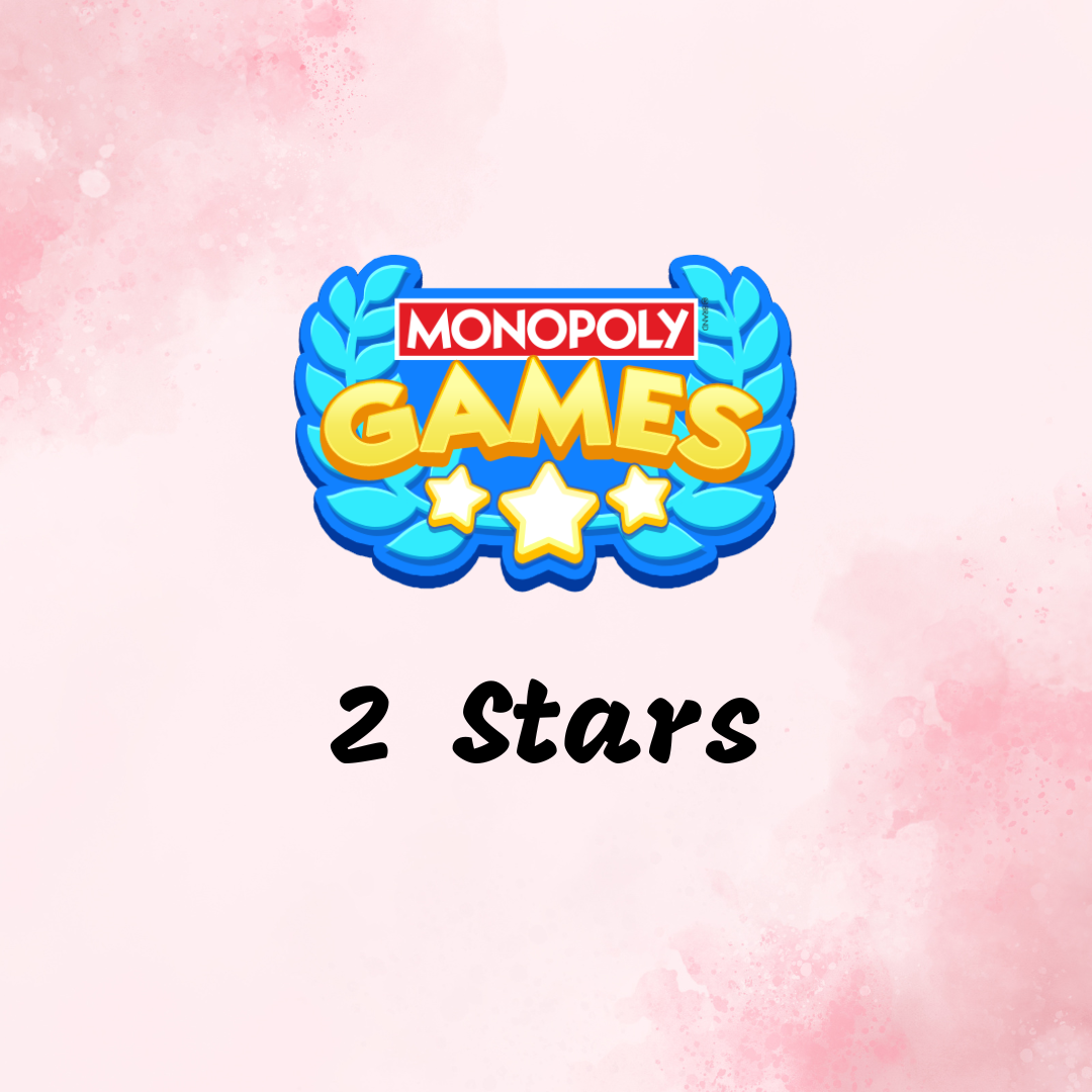 Monopoly Go Game Album - 2 Star Sticker – Mogosticker